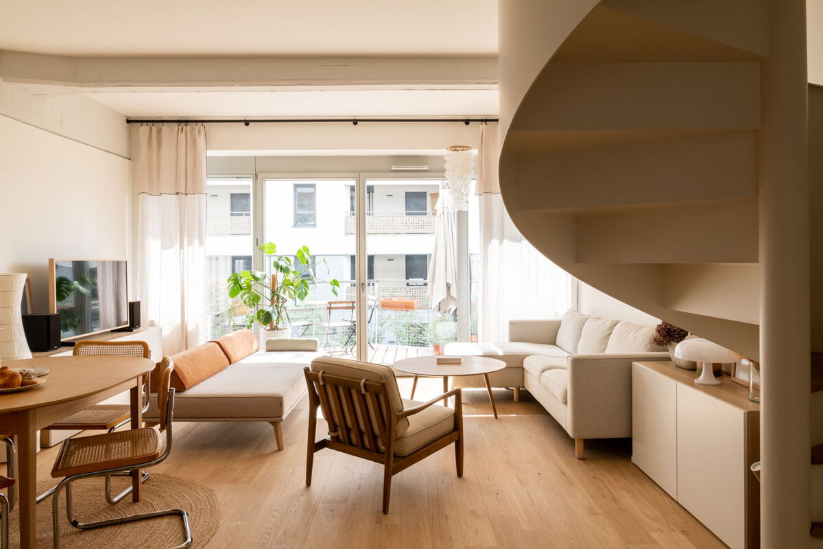 91 m2 de bonheur : le nouveau duplex rénové de Marc et Léa - Côté Maison